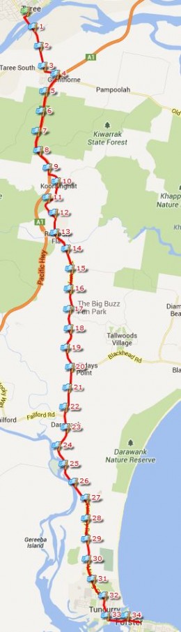 Taree to Forster - NSW Coast Cycle Trail